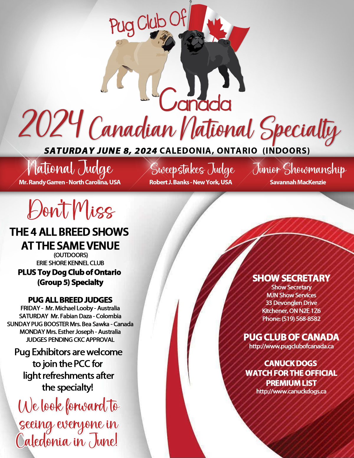 National & Regional Specialties – Pug Club of Canada